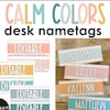 Calm Colors Classroom Jobs Chart Editable, Calming Classroom Decor ...