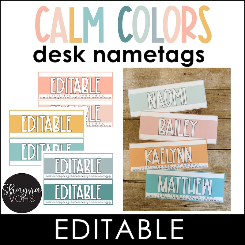Desk Name Tags - Etsy