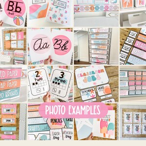 Coastal Sunrise Classroom Decor Bundle: Editable Elementary Theme (PDF ...