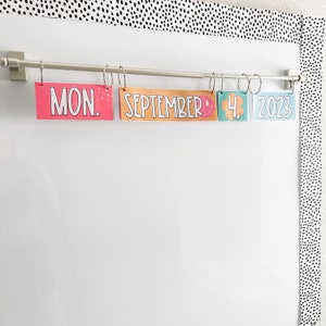 Flip Calendar for Classroom Tropical Flip Calendar - Etsy