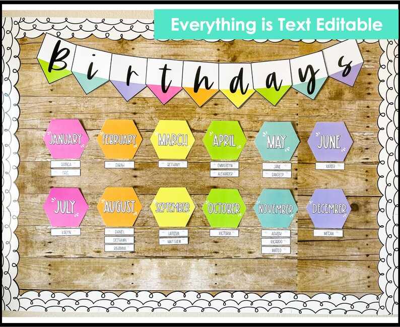 Birthday Display Classroom Birthday Display Board - Etsy