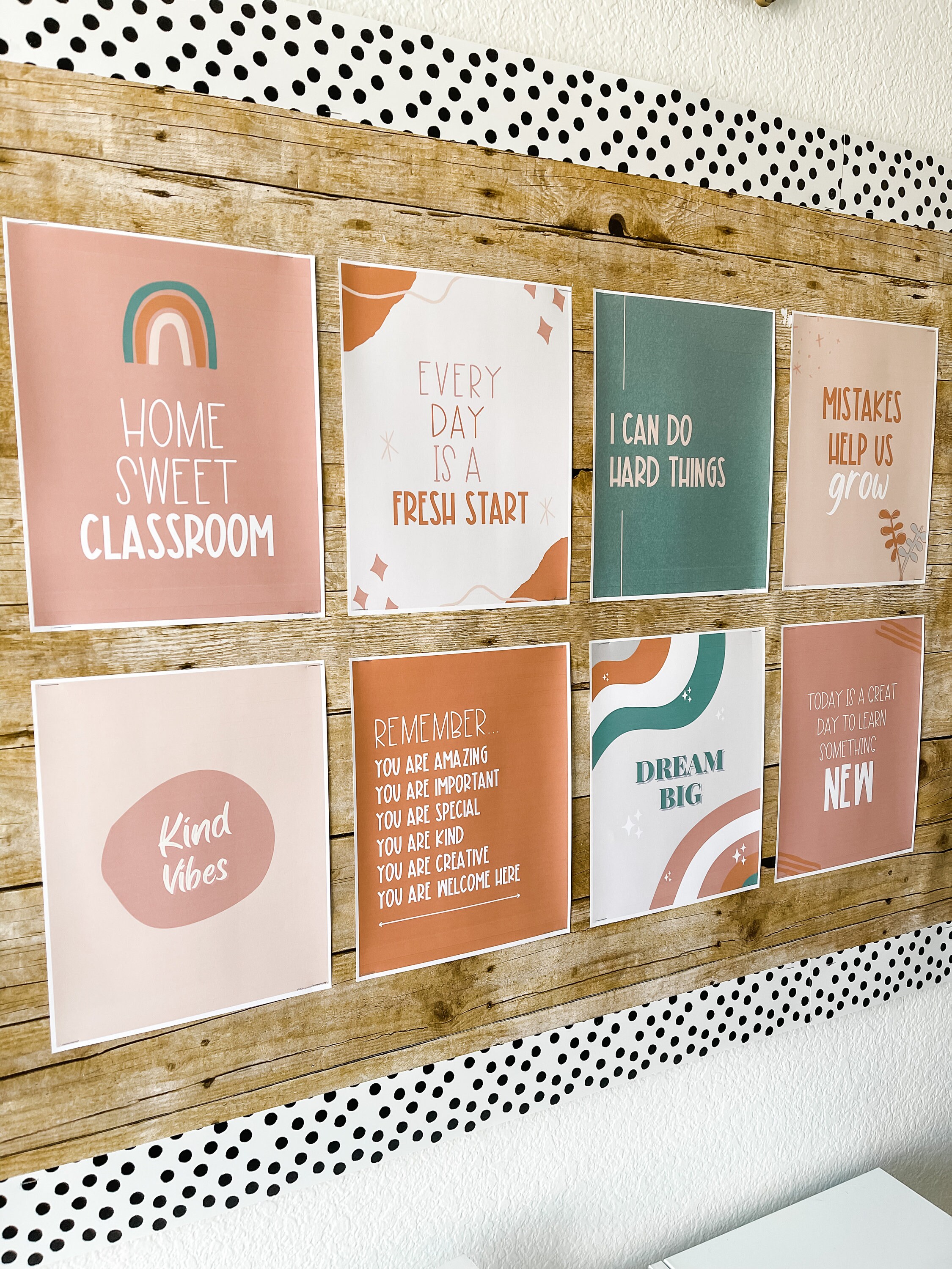 Neutral Classroom Posters Boho Neutral Inspirational Posters - Etsy