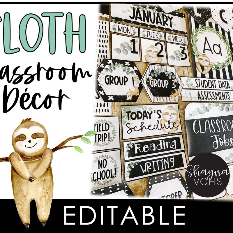 Sloth - Etsy