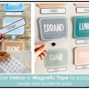 Calm Colors Classroom Jobs Chart: Editable Pastel Decor (digital ...