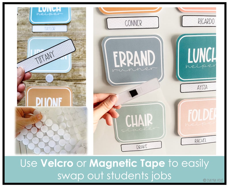 Calm Colors Classroom Jobs Chart: Editable Pastel Decor (digital ...