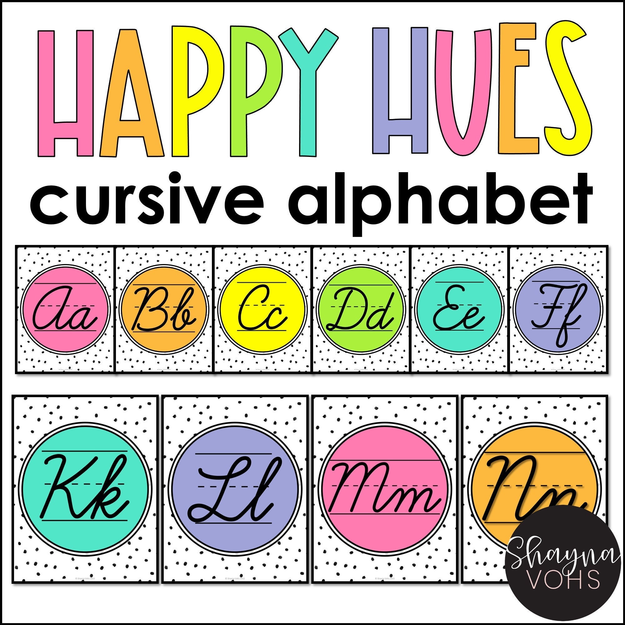 Cursive Alphabet Posters Cursive Alphabet Chart Bright, 54% OFF