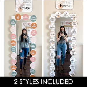 Boho Affirmation Station: Classroom Mirror Decor (editable Posters ...