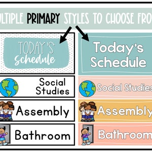 Schedule Cards, Classroom Schedule Cards, Editable Schedule Cards ...
