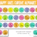 Bright Cursive Alphabet Posters: Classroom Chart (digital Download) - Etsy