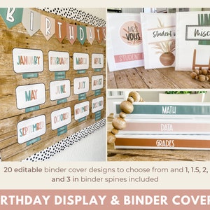 Boho Classroom Decor Bundle | Neutral Theme | Plant | Editable ...