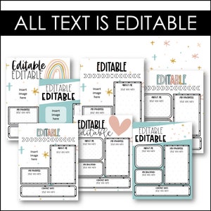 Meet the Teacher Template Editable, Calm Colors Classroom Decor - Etsy