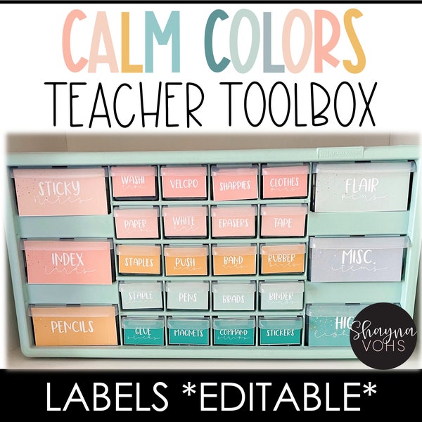 Svg Teacher Tool Box Labels - Etsy