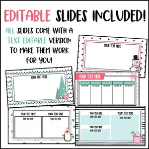 Winter Powerpoint Slides and Google Slides™ Templates for Teachers - Etsy