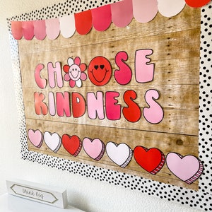Valentines Day Bulletin Board Kit | Retro Valentine Bulletin Board - Etsy