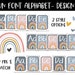 Boho Rainbow Alphabet Posters - Etsy