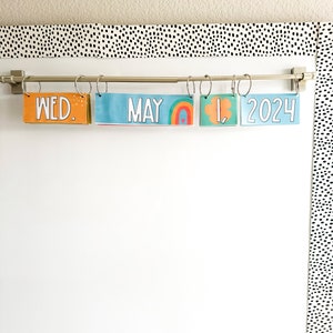 Flip Calendar for Classroom, Tropical Flip Calendar, Printable ...