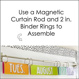 Flip Calendar Classroom, Bright Flip Calendar, Happy Hues Classroom ...