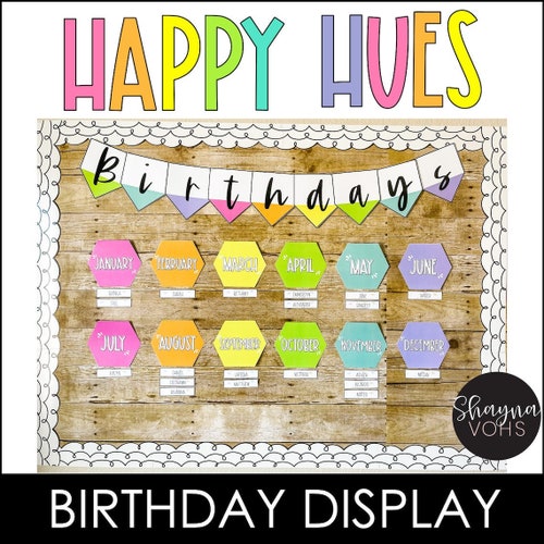Birthday Display Classroom Birthday Display Board - Etsy