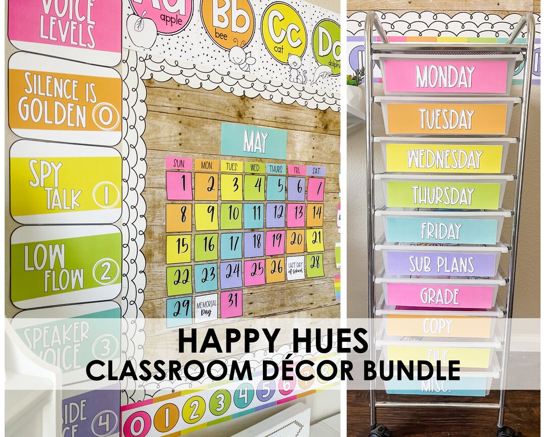 Bright Classroom Decor Bundle Elementary | Classroom Theme | Colorful ...