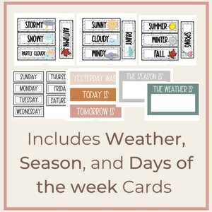 Boho Classroom Calendar Kit: Neutral Decor, Editable Powerpoint - Etsy