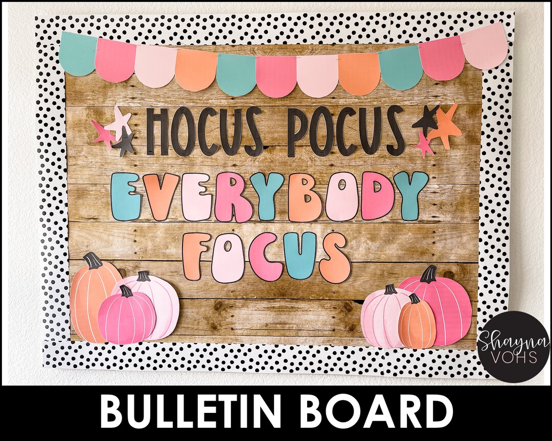 Halloween Bulletin Board Kit Halloween Door Decor for - Etsy