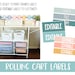Calm Colors Classroom Cart Labels: Editable, Pastel Decor - Etsy