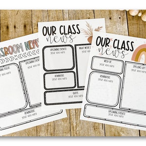 Meet the Teacher Editable Canva Template, Boho Rainbow Classroom Decor ...