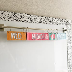 Flip Calendar for Classroom, Tropical Flip Calendar, Printable ...