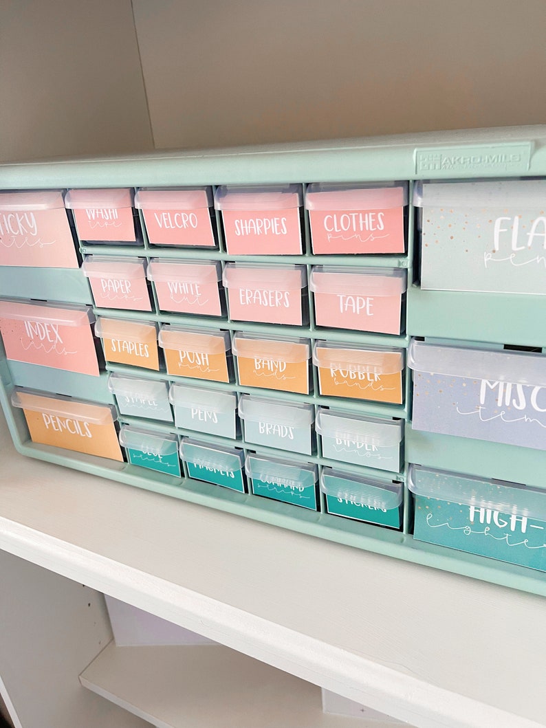 Calm Colors Teacher Toolbox Labels: Editable Classroom Decor - Etsy