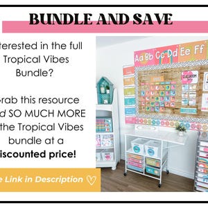 Shape Posters Classroom, Printable, Tropical Vibes Classroom Decor - Etsy