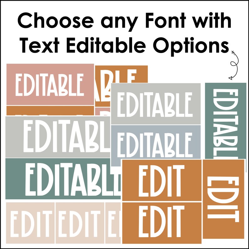 Boho Flip Calendar: Neutral Classroom Decor (text-editable) - Etsy