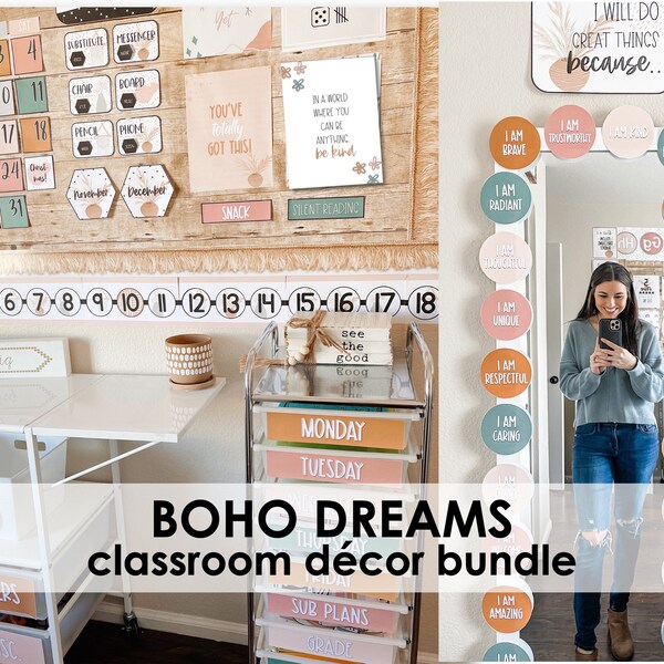 Boho Classroom Decor - Etsy