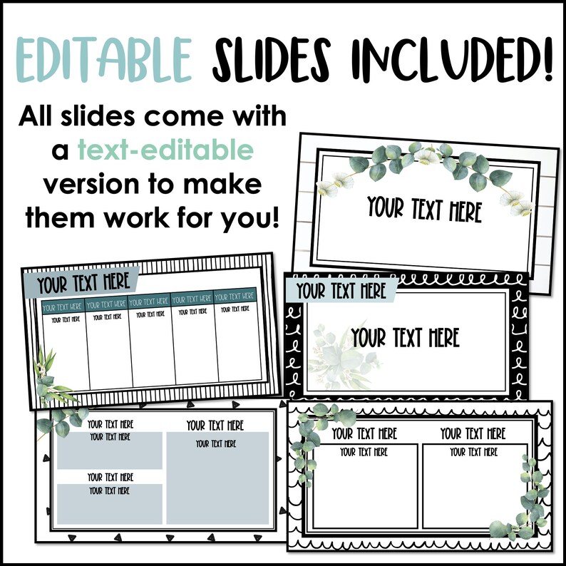 Farmhouse Powerpoint and Google Slides™ Templates for Teachers - Etsy