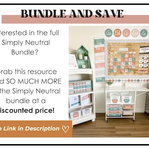 Boho Classroom Calendar Kit: Neutral Decor, Editable Powerpoint - Etsy