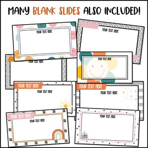 Retro Groovy Powerpoint and Google Slides™ Templates for Teachers - Etsy