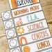 Retro Daily Schedule for Kids Retro Classroom Schedule Cards - Etsy