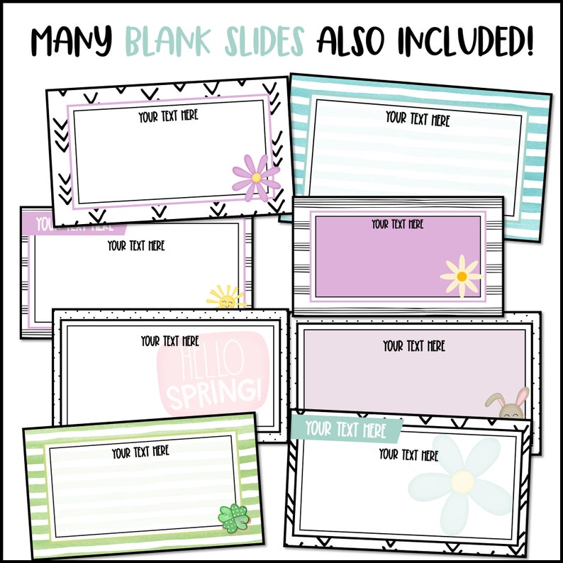 Spring Powerpoint and Google Slides™ Templates for Teachers - Etsy