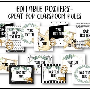 Sloth Classroom Decor, Sloth Classroom Theme, Sloth Classroom Posters ...