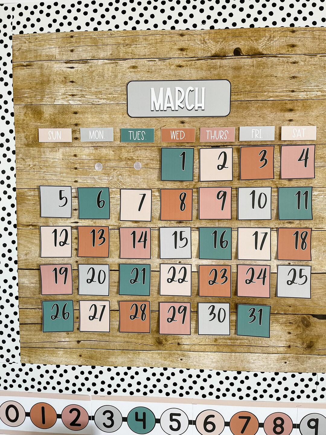 Boho Classroom Calendar Kit: Neutral Decor, Editable Powerpoint - Etsy
