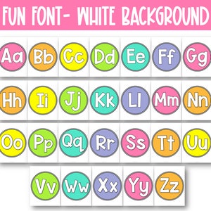 Alphabet Poster Classroom, Bright Alphabet Posters, Alphabet Posters ...