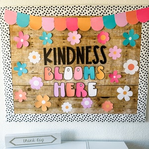 Spring Kindness Bulletin Board Kit: Classroom Decor (digital Download ...