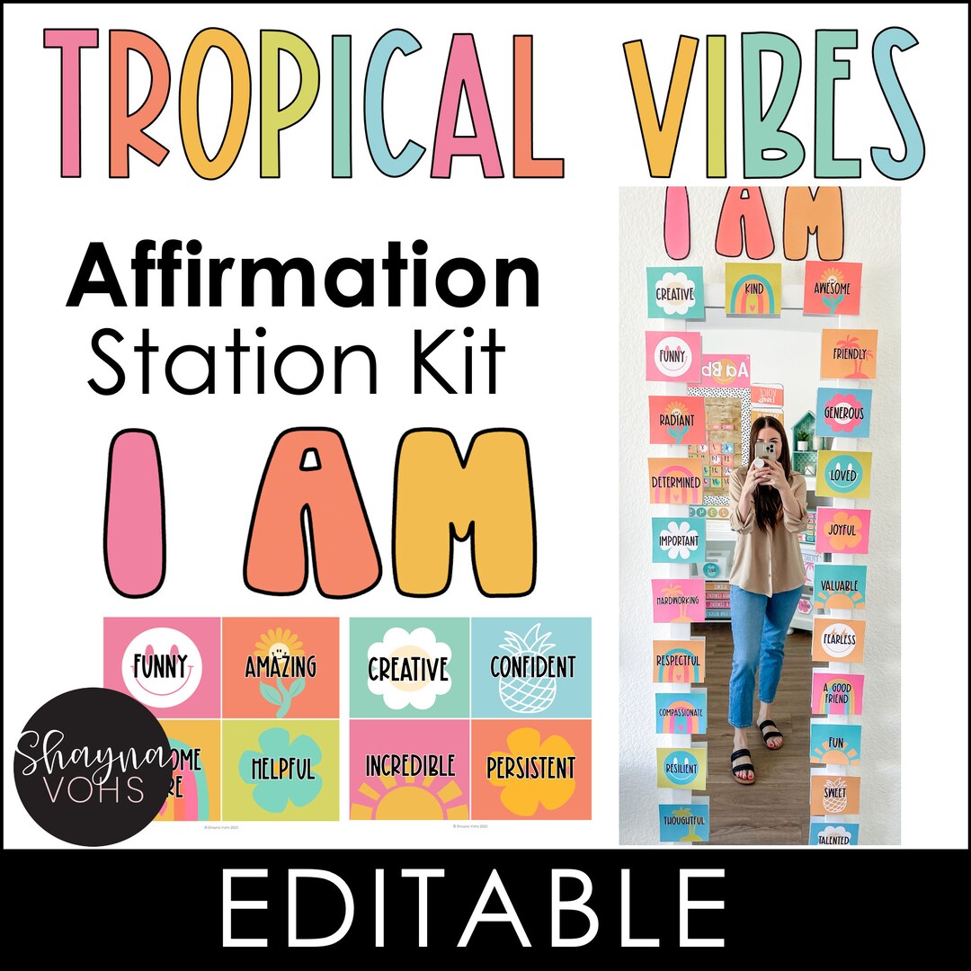 Shape Posters Classroom, Printable, Tropical Vibes Classroom Decor - Etsy