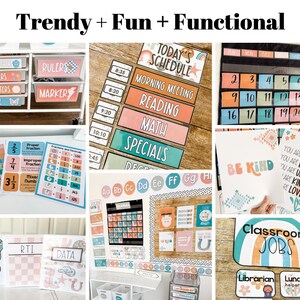 Classroom Decor Bundle Western - Classroom Decor Theme - Boho - Retro ...