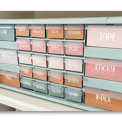 Neutral Boho Teacher Toolbox Drawer Labels EDITABLE - Etsy