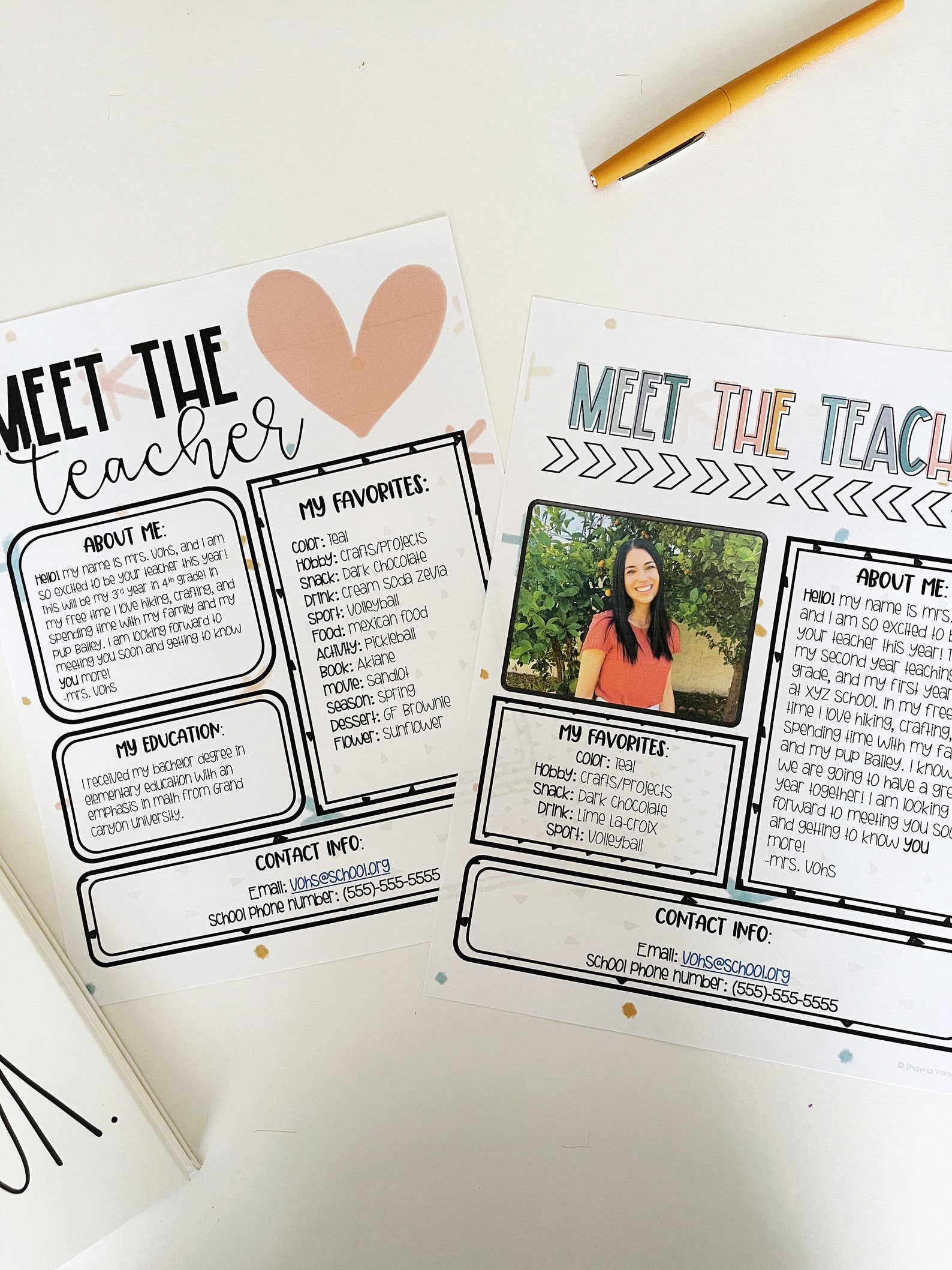 Meet the Teacher Template Editable, Calm Colors Classroom Decor - Etsy