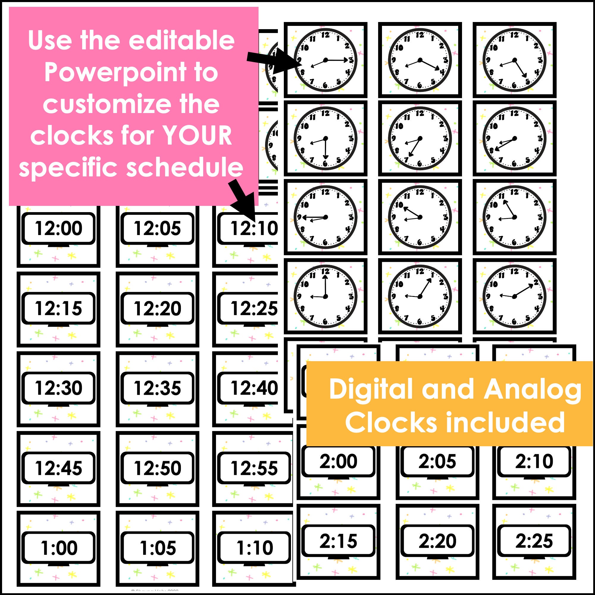 Editable Classroom Schedule Cards: Visual Daily Schedule - Etsy