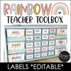 Boho Rainbow Posters, Boho Rainbow Classroom Posters, Boho Rainbow ...