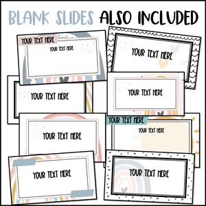 Boho Rainbow Powerpoint and Google Slides™ Templates for Teachers - Etsy