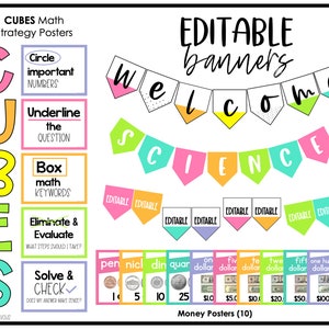 Bright Classroom Decor Bundle Elementary | Classroom Theme | Colorful ...