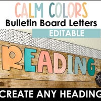 Printable Bulletin Board Lettering Pack: Blackline Classroom Decor ...